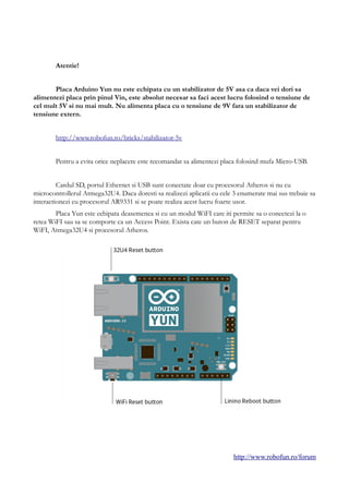 Arduino yun arduino-wifi-ethernet-linux | PDF
