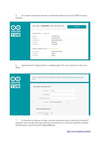Arduino yun arduino-wifi-ethernet-linux | PDF