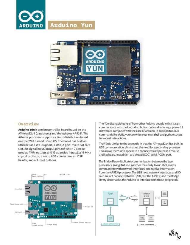 Arduino yun datashet | PDF
