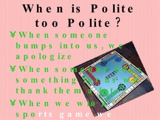 Are Canadians Too Polite? | PPT | Crime & Harmful Acts to Individuals ...