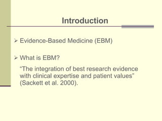 Are Health Sciences Librarians Taking the EBM Challenge? | PPT