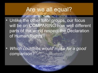 Are We All Equal | PPT