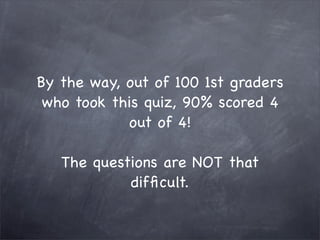 Are You Smarter Than A First Grader | PDF
