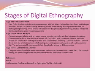Are 494 Digital Ethnography_Elena Lozano | PPT