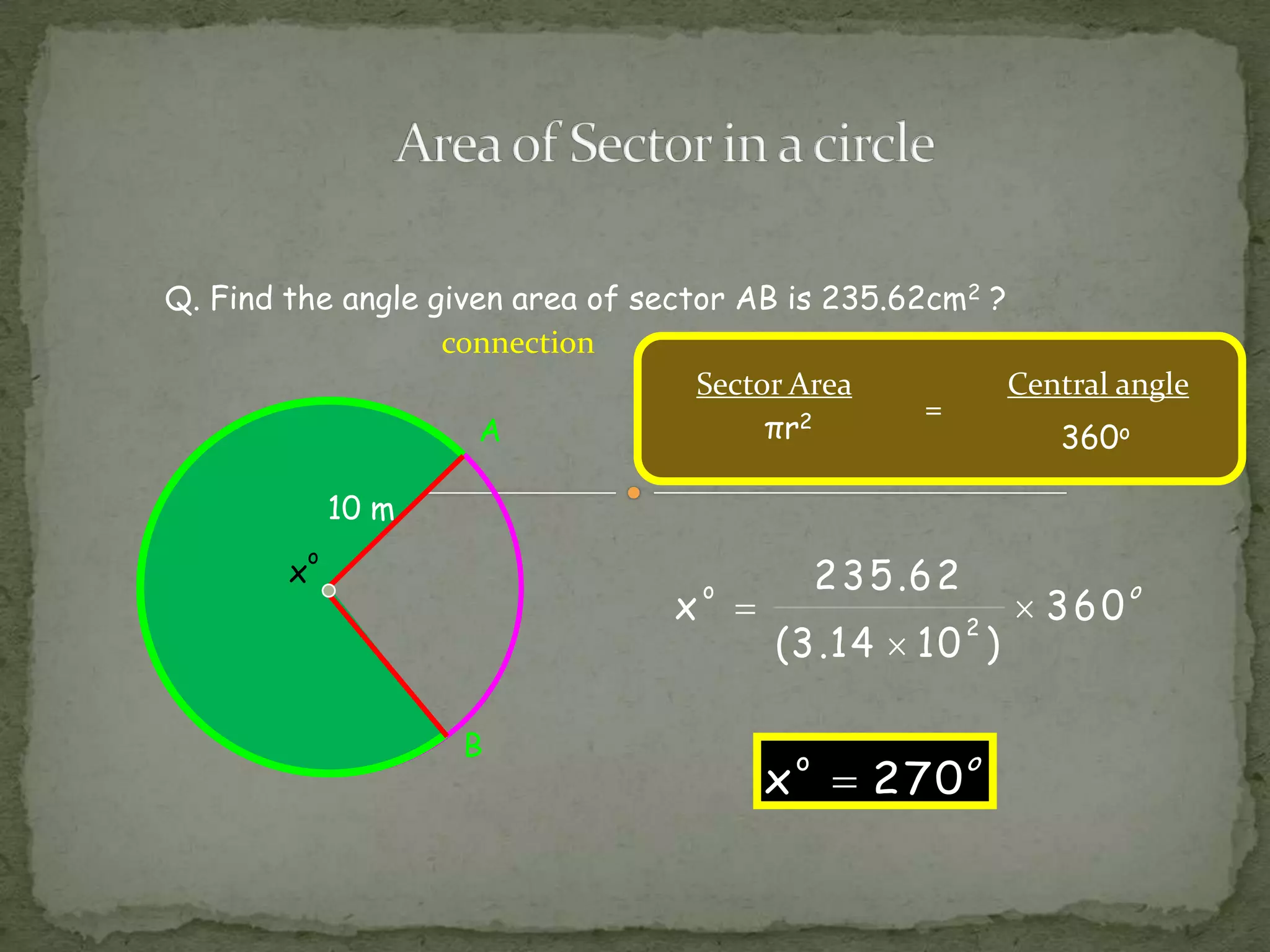 Arc Length And Area of a Sector | PPTX