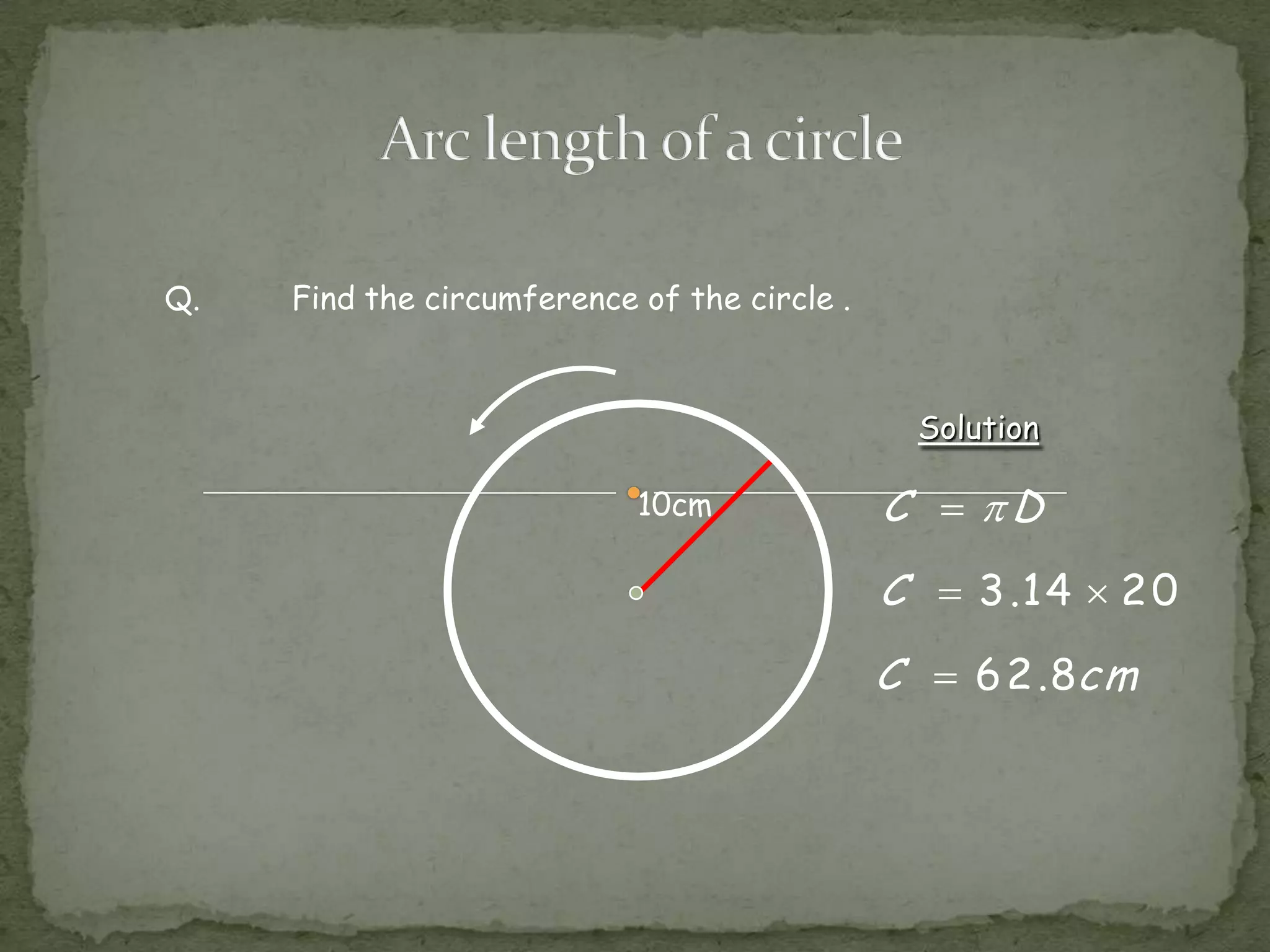 Arc Length And Area of a Sector | PPTX