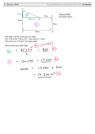 Area and-perimeter-solutions | PDF