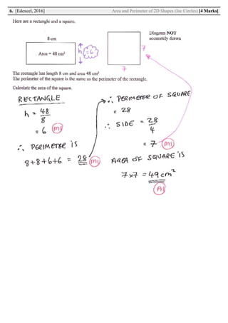 Area and-perimeter-solutions | PDF