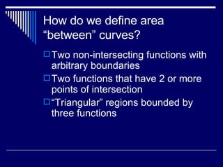 Area between curves | PPT