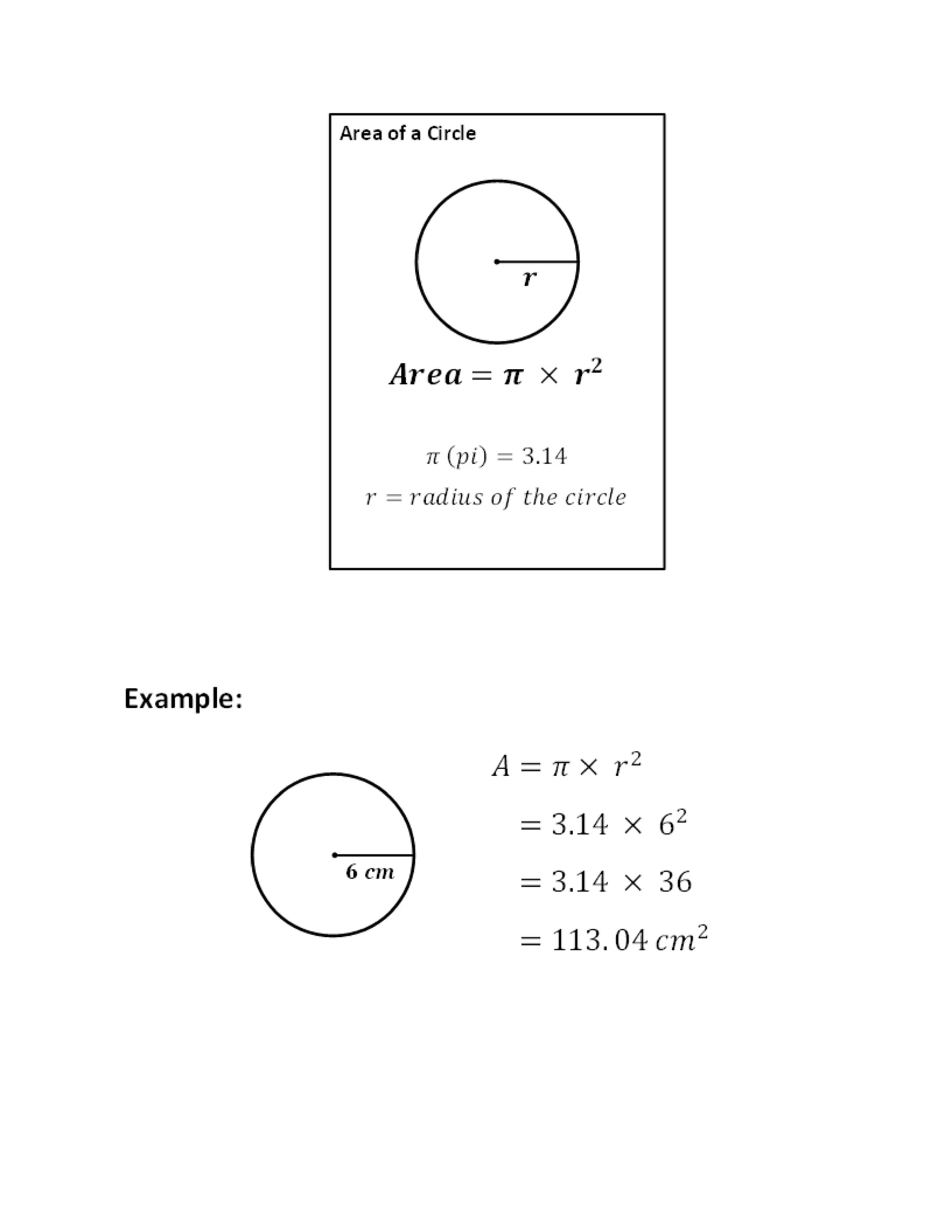Area of-a-circle-diagram | PDF