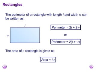Area of-rectangles | PPT