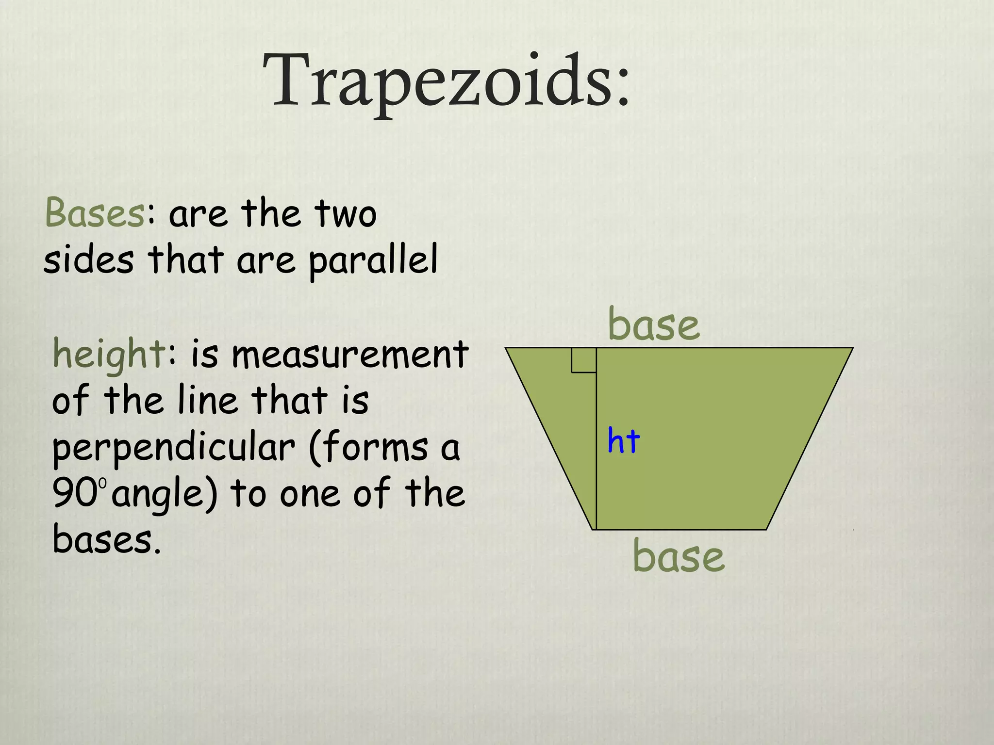 Area of trapezoids | PPT