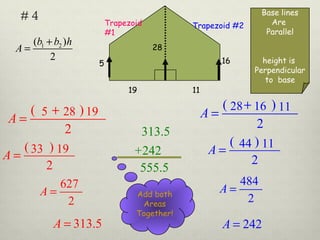 Area of trapezoids | PPT