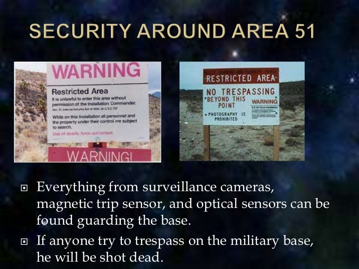 Area 51 Security Sensors