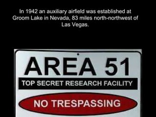 The History of Area 51, from its founding to . . | PPTX
