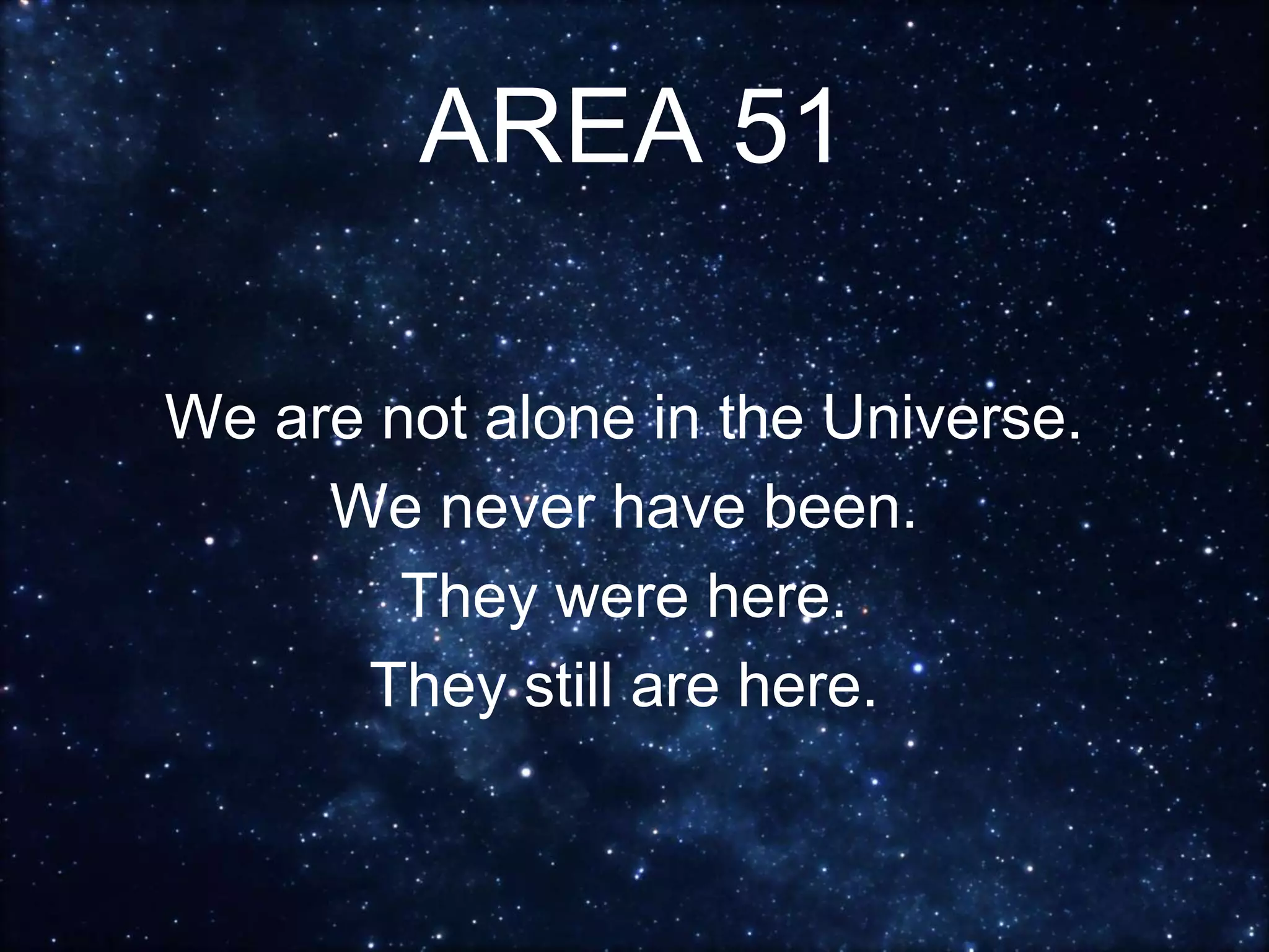 Area 51. An epic series written over 25 years! | PPT