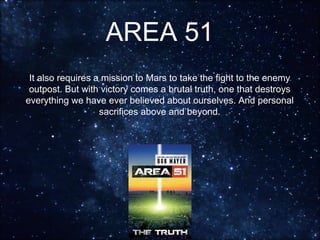 Overview of the bestselling Area 51 series | PPTX