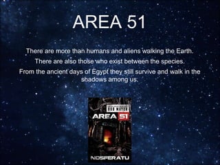 Overview of the bestselling Area 51 series | PPTX