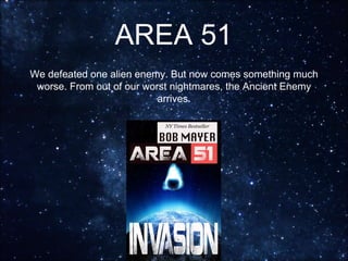 Overview of the bestselling Area 51 series | PPTX