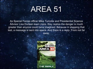 Overview of the bestselling Area 51 series | PPTX