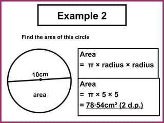Area and circumference_of_a_circle | PPT