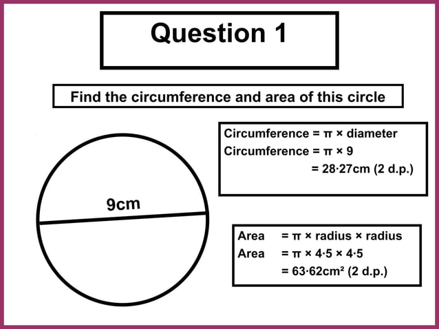 Area and circumference_of_a_circle | PPT