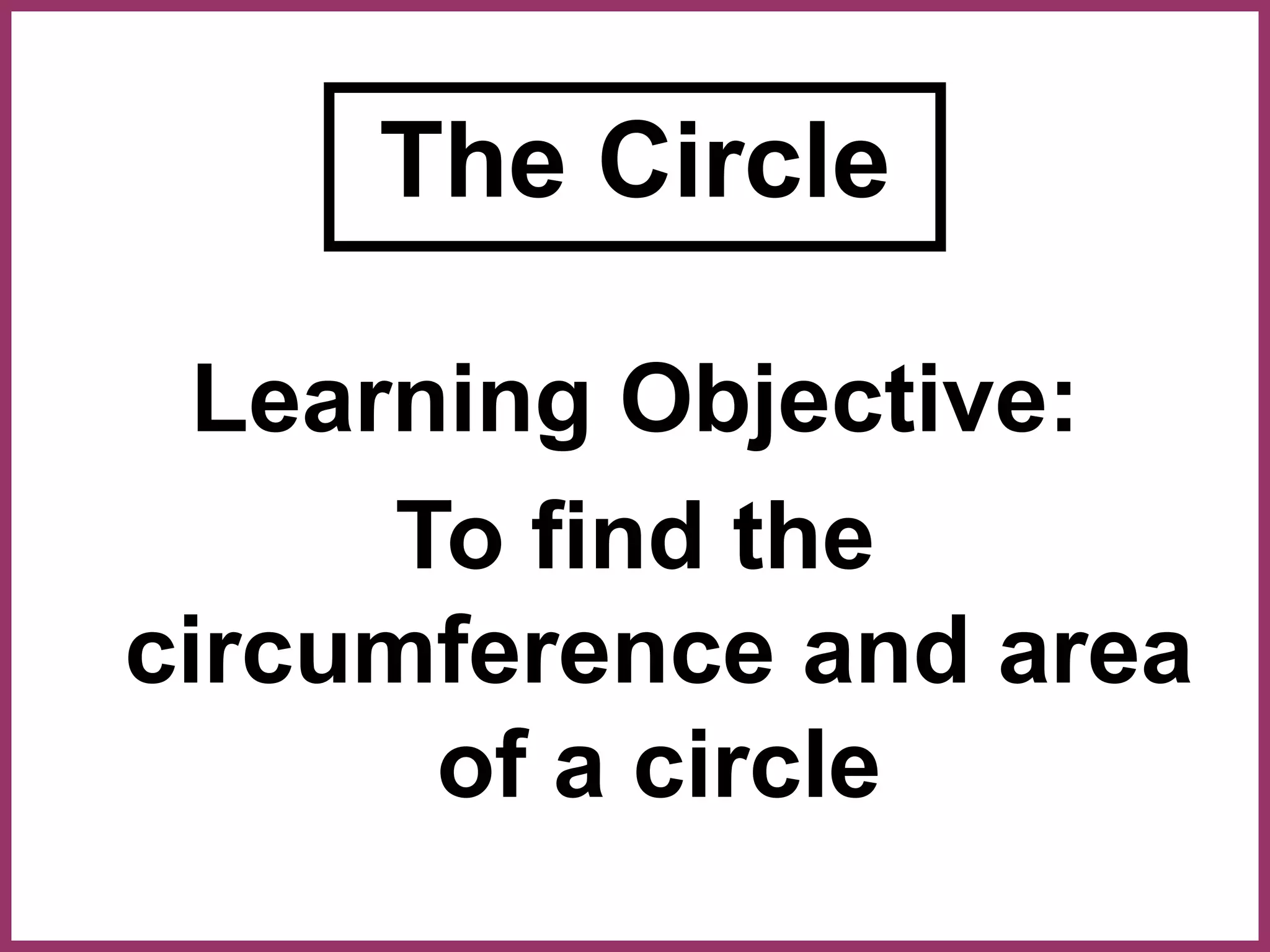 Area and Circumference of a Circle.ppt