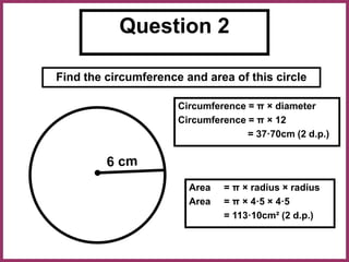 Area and Circumference of a Circle.ppt