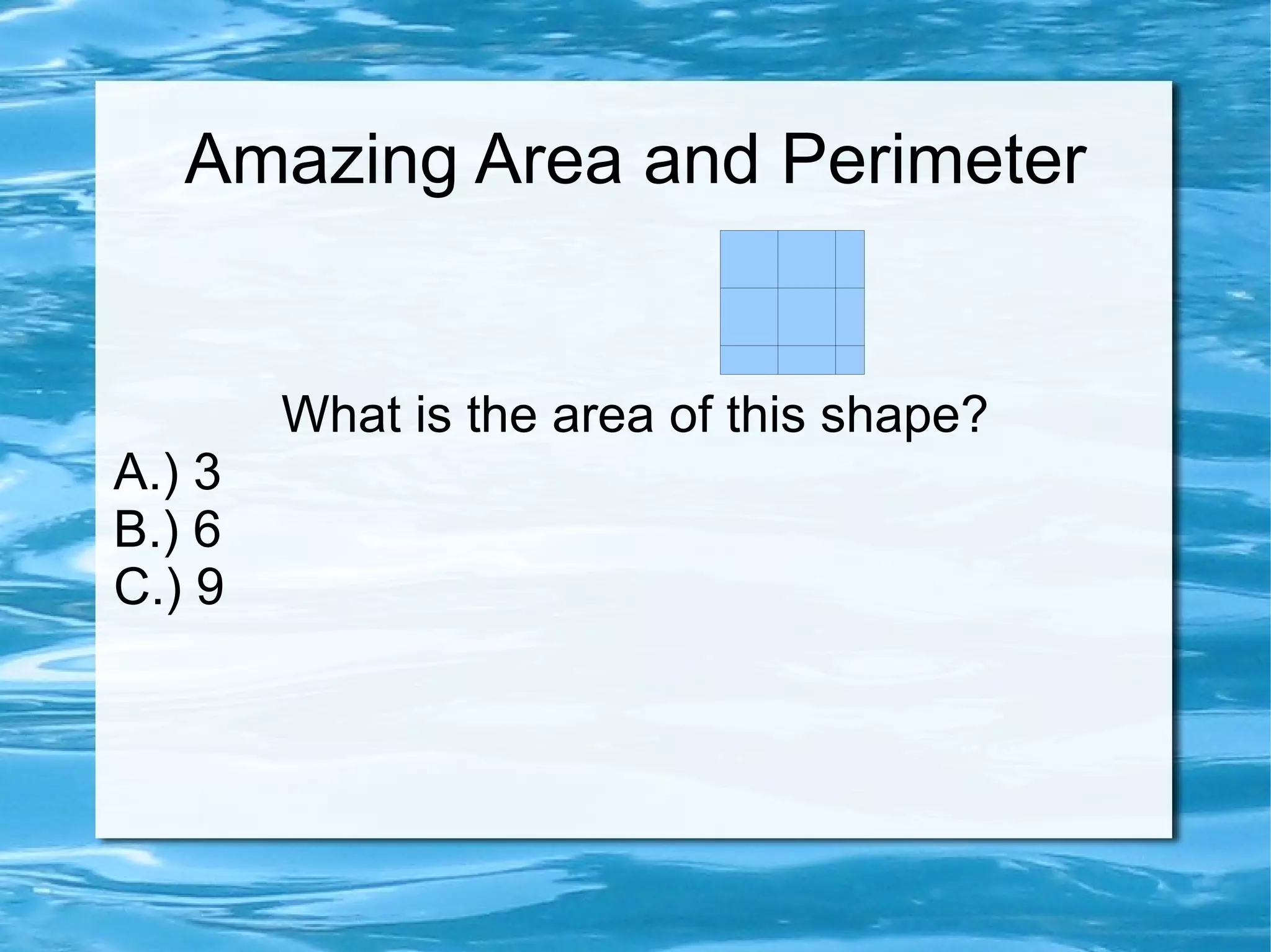 Area and perimeter | ODP