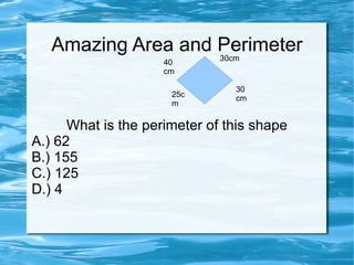 Area and perimeter | ODP