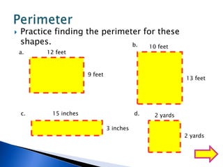 Area and Perimeter | PPTX