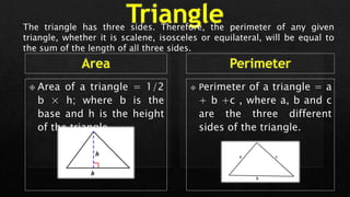Area and perimeter | PPT