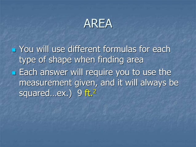 area and perimeter.ppt | Physics | Science