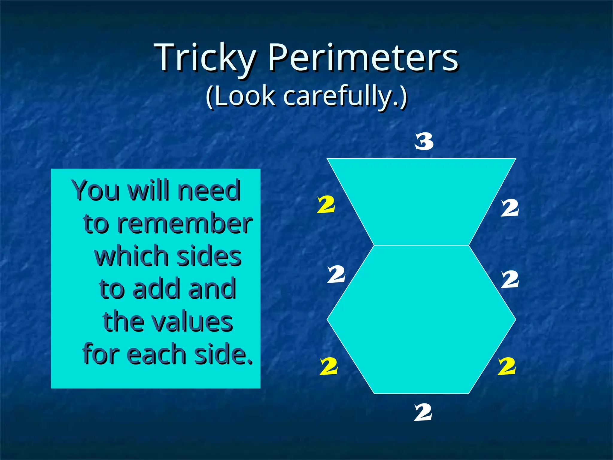 area and perimeter.ppt tutorials for kids | PPT