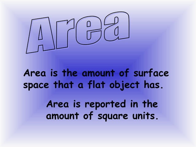 Area and perimeter (1) | PPT