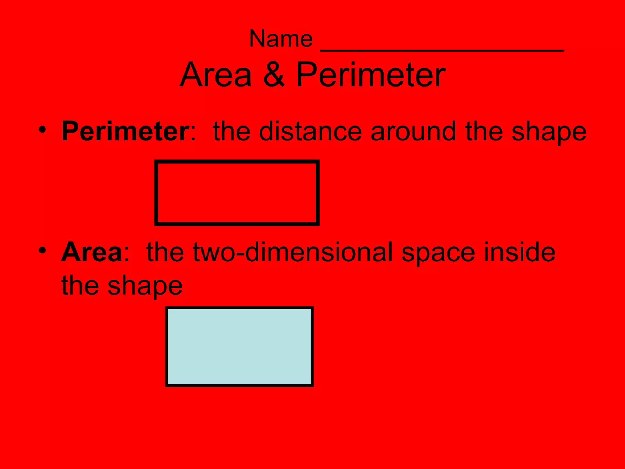 Area and Perimeter of Parallelograms | PPT