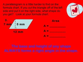 Area and Perimeter of Parallelograms | PPT