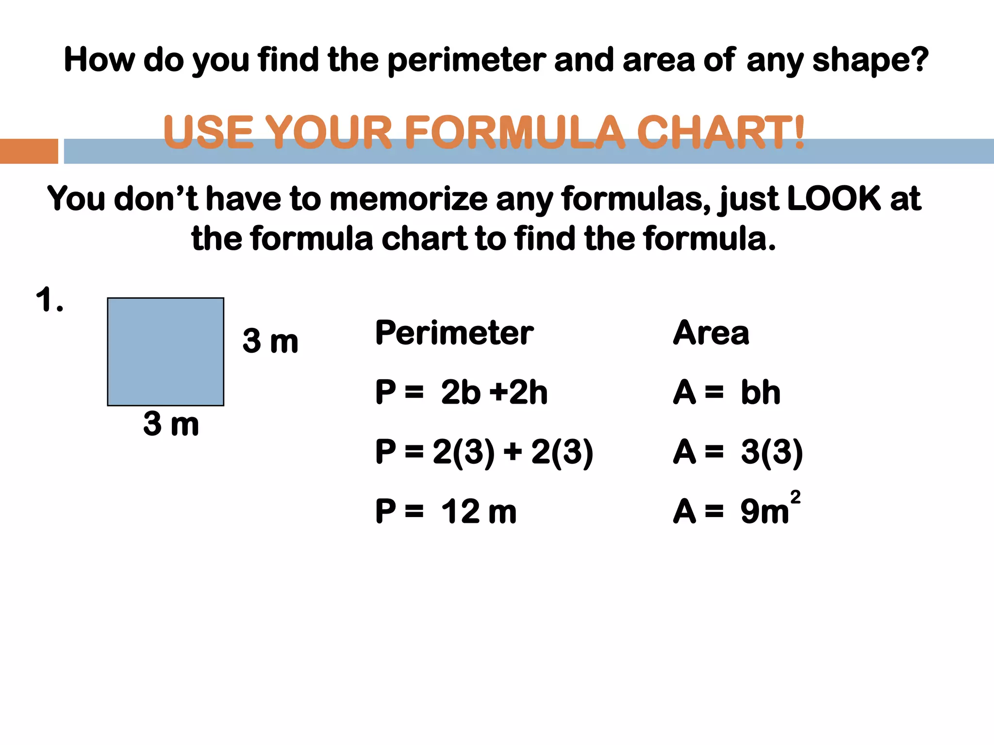 Area and perimeter of parallelograms | PPT