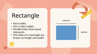 Area and Perimeter of Rectangles Education Presentation in Pink Blue Cream Nostalgic Handdrawn ...
