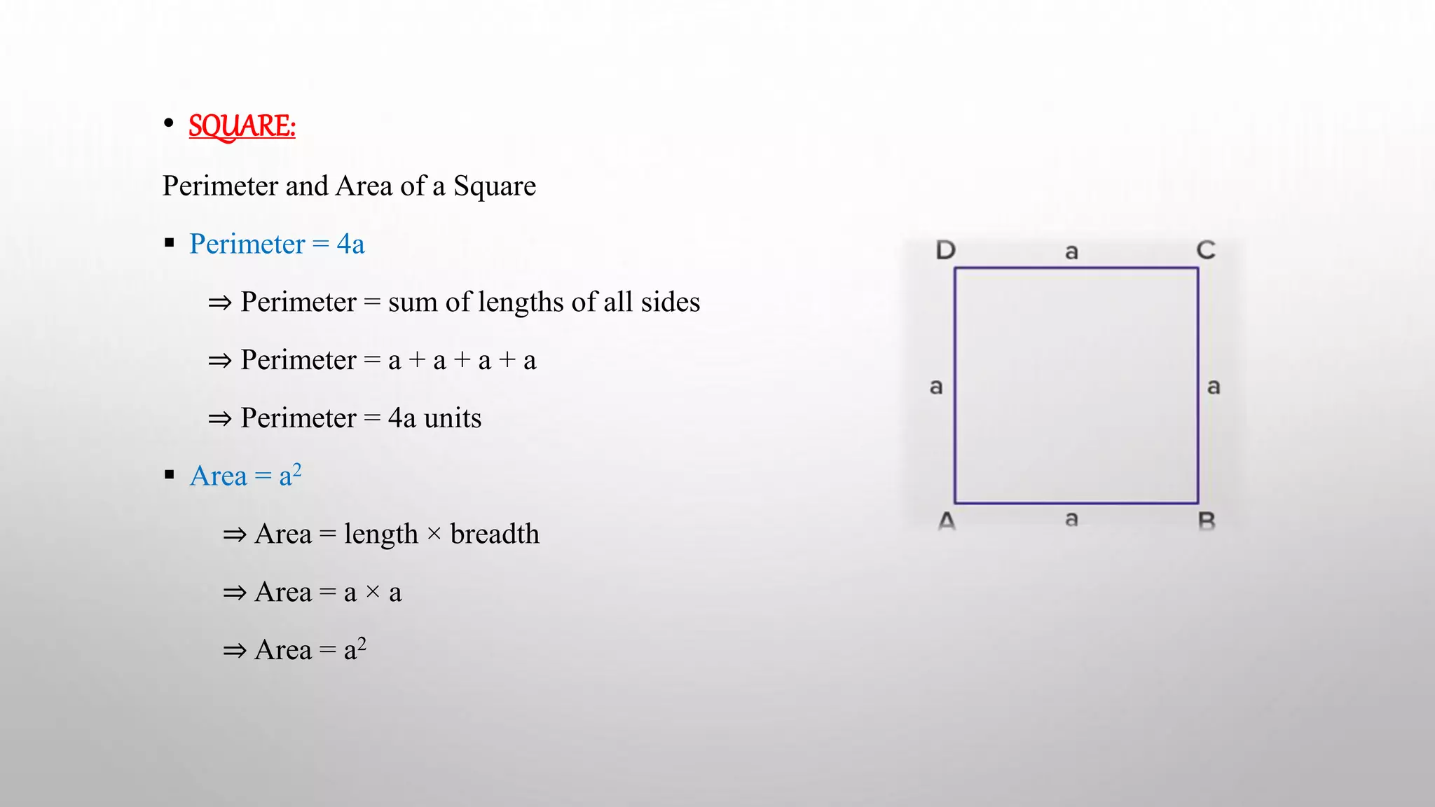 AREA AND PERIMETER | PPTX