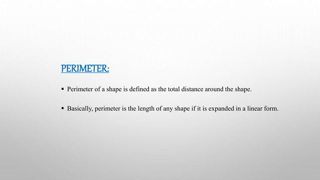 AREA AND PERIMETER | PPTX