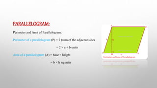 AREA AND PERIMETER | PPTX