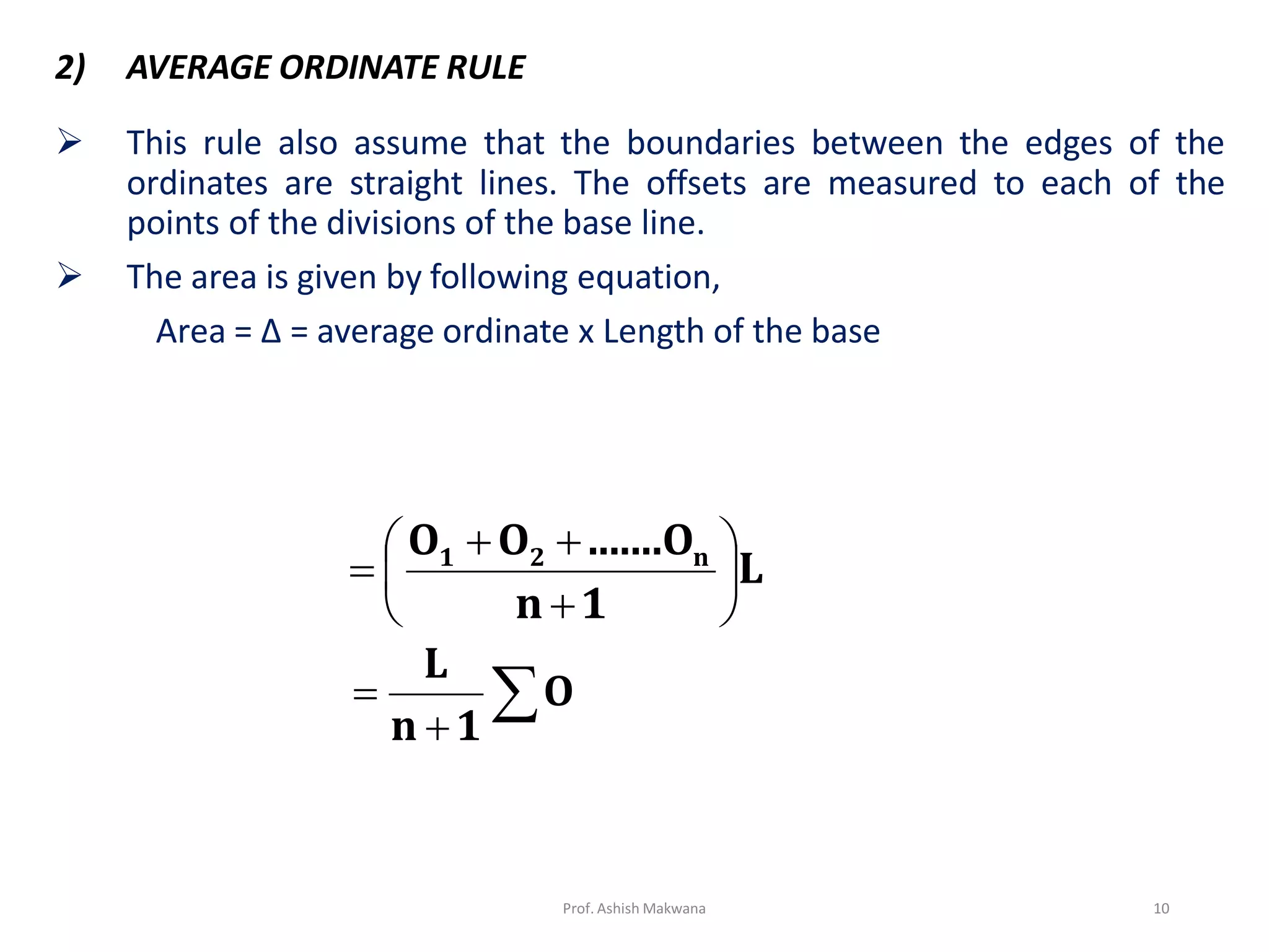 Area and volume_Surveying, Civil Engineering | PDF