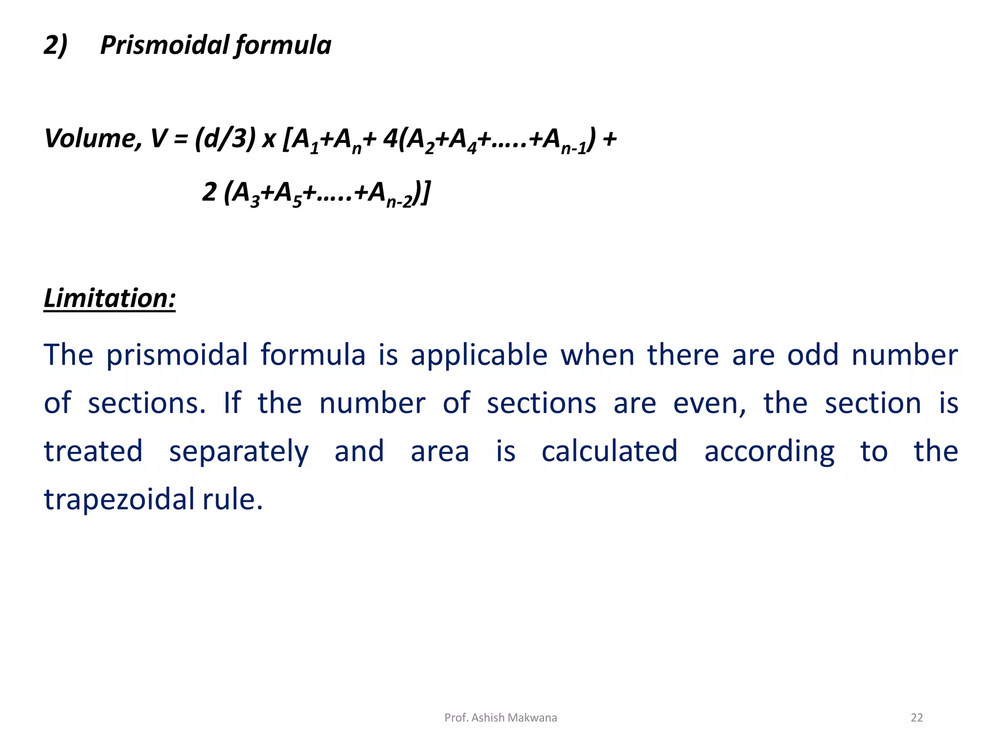 Area and volume_Surveying, Civil Engineering | PDF