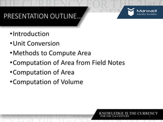 Area and volume_Surveying, Civil Engineering | PDF