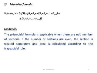 Area and volume_Surveying, Civil Engineering | PDF