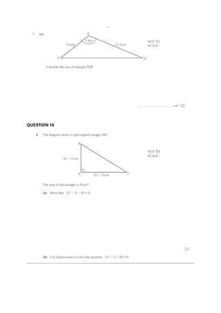 AREA AND VOLUME IGCSE MATHEMATICS PRACTICE TASKS pdf | PDF