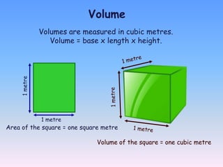 Area and Volume | PPTX