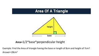 Area and volume of shapes | PPTX