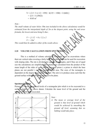 Area and Volume Survey Engineering (RZ) | DOC
